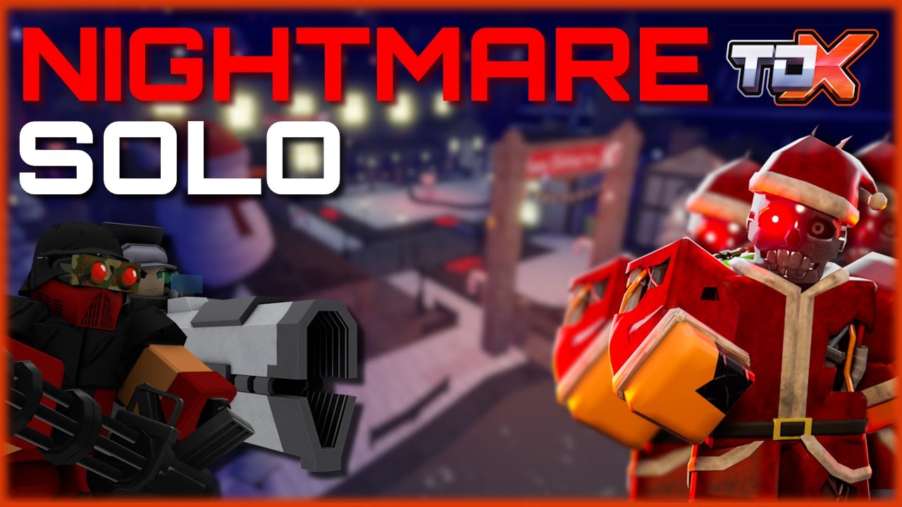 SOLO NIGHTMARE CHRISTMAS Triumph | Tower Defense X | Roblox - YouTube