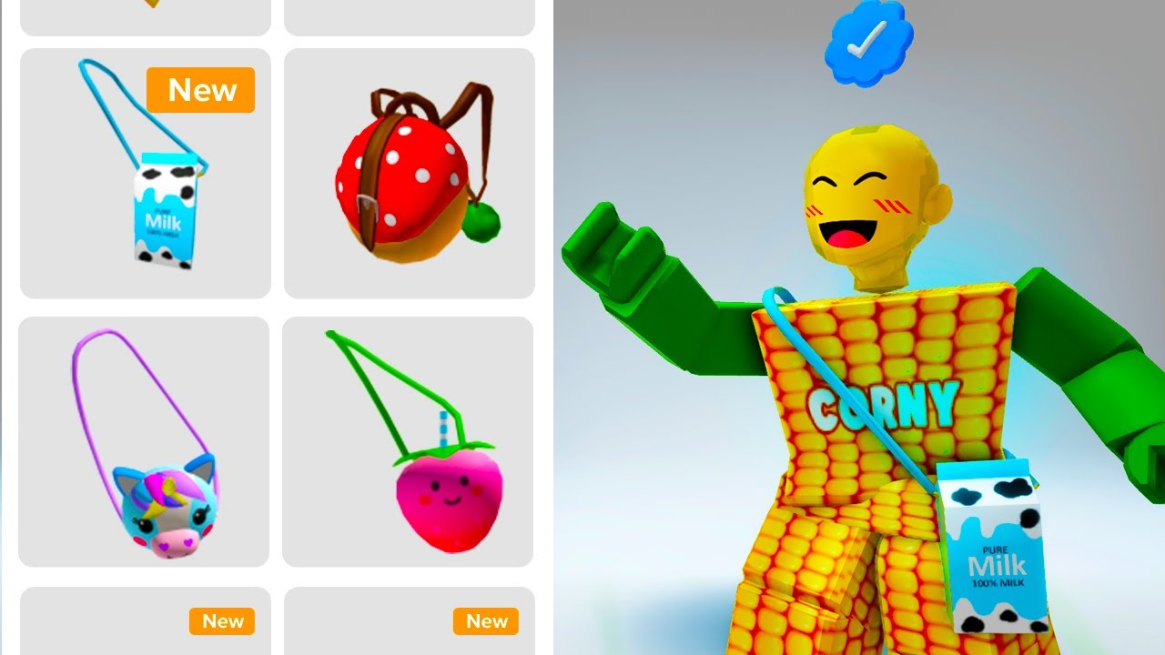 OMG! GET THIS NEW FREE SUPER CUTE MILK BAG IN ROBLOX BEFORE IT'S GONE ...