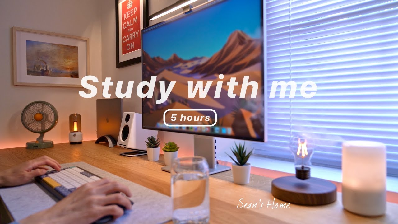 5-Hour Study with Me | Pomodoro Timer, Lofi Relaxing Music | Day 78 ...