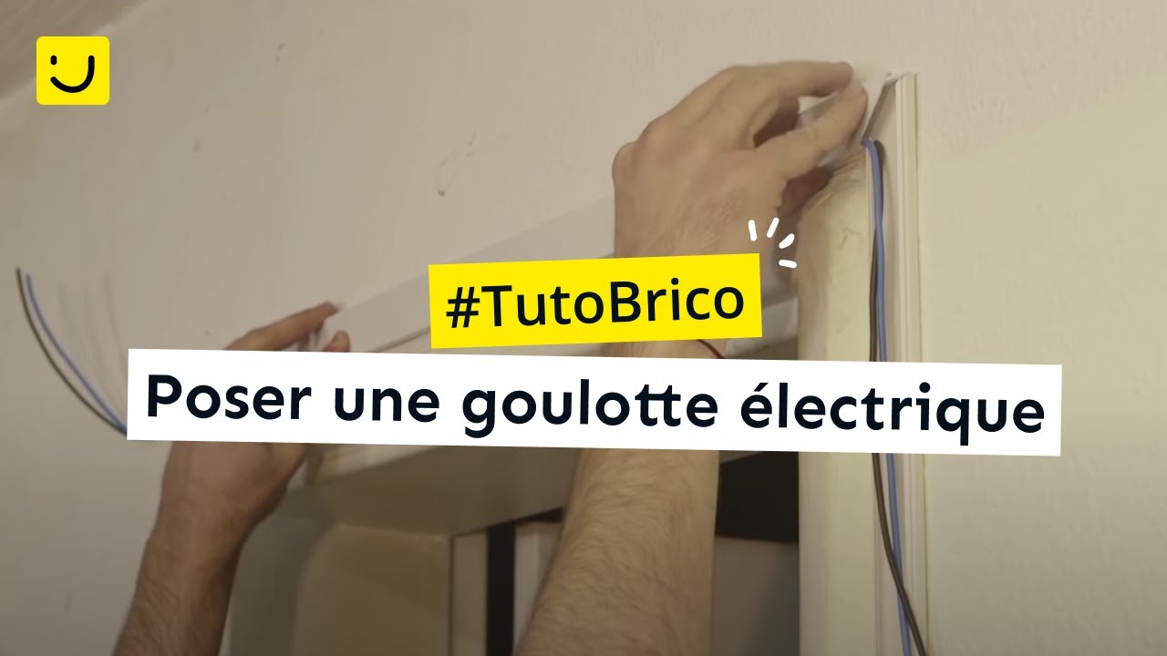 TUTO Poser une goulotte électrique - YouTube