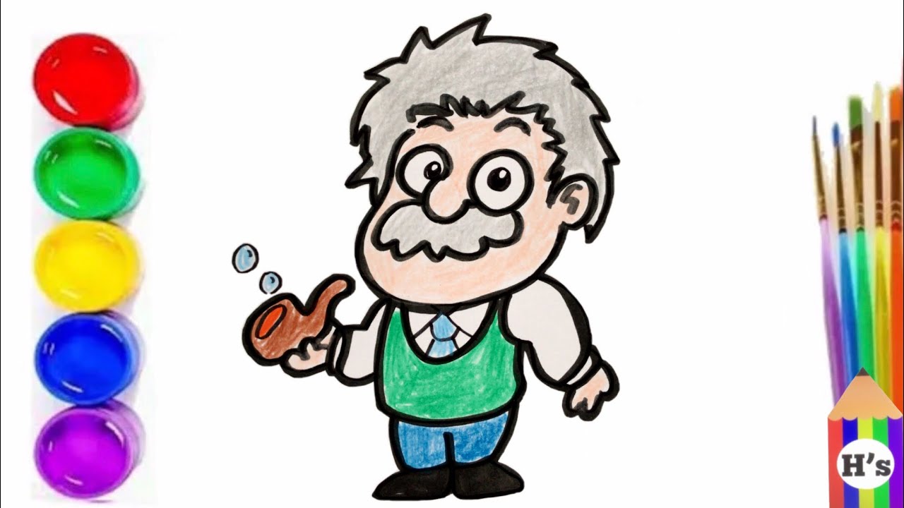 How To Draw Albert Einstein - YouTube