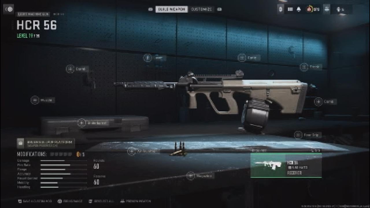 Call of Duty - MW2 - All LMG Attachments ~ HCR 56 - YouTube