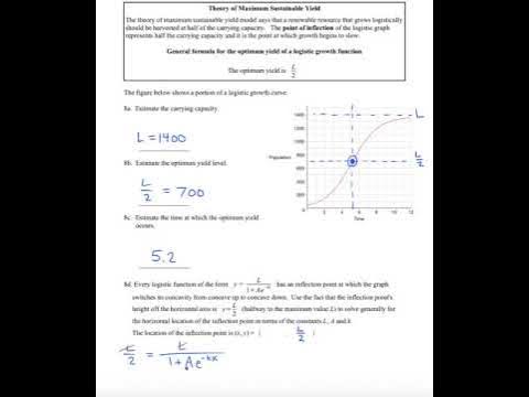 Logistic Functions - Coordinates of a Logistic Function's Inflection ...