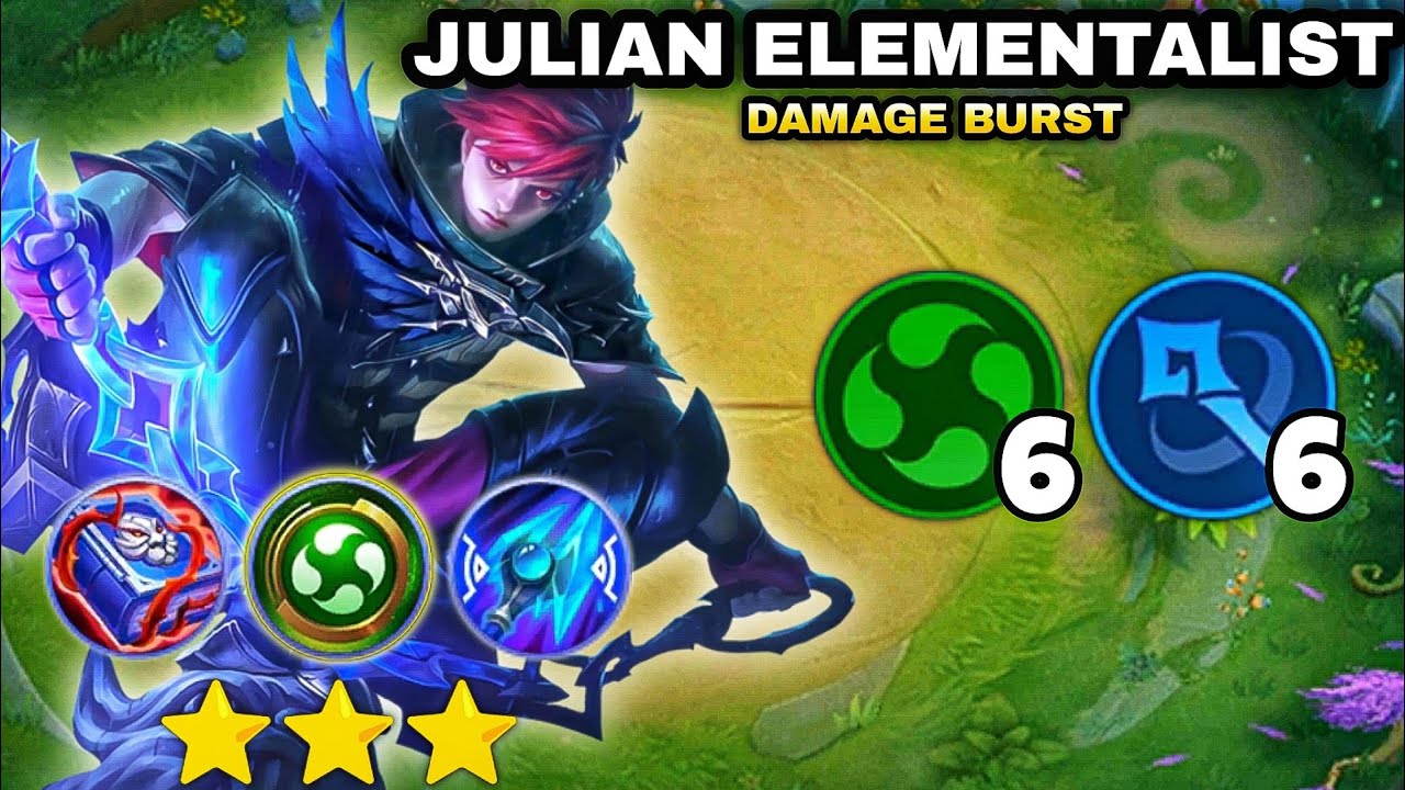 JULIAN ELEMENTALIST. CRAZY BURST DAMAGE. MUST WATCH!! 6 ELEMENTALIST 6 ...