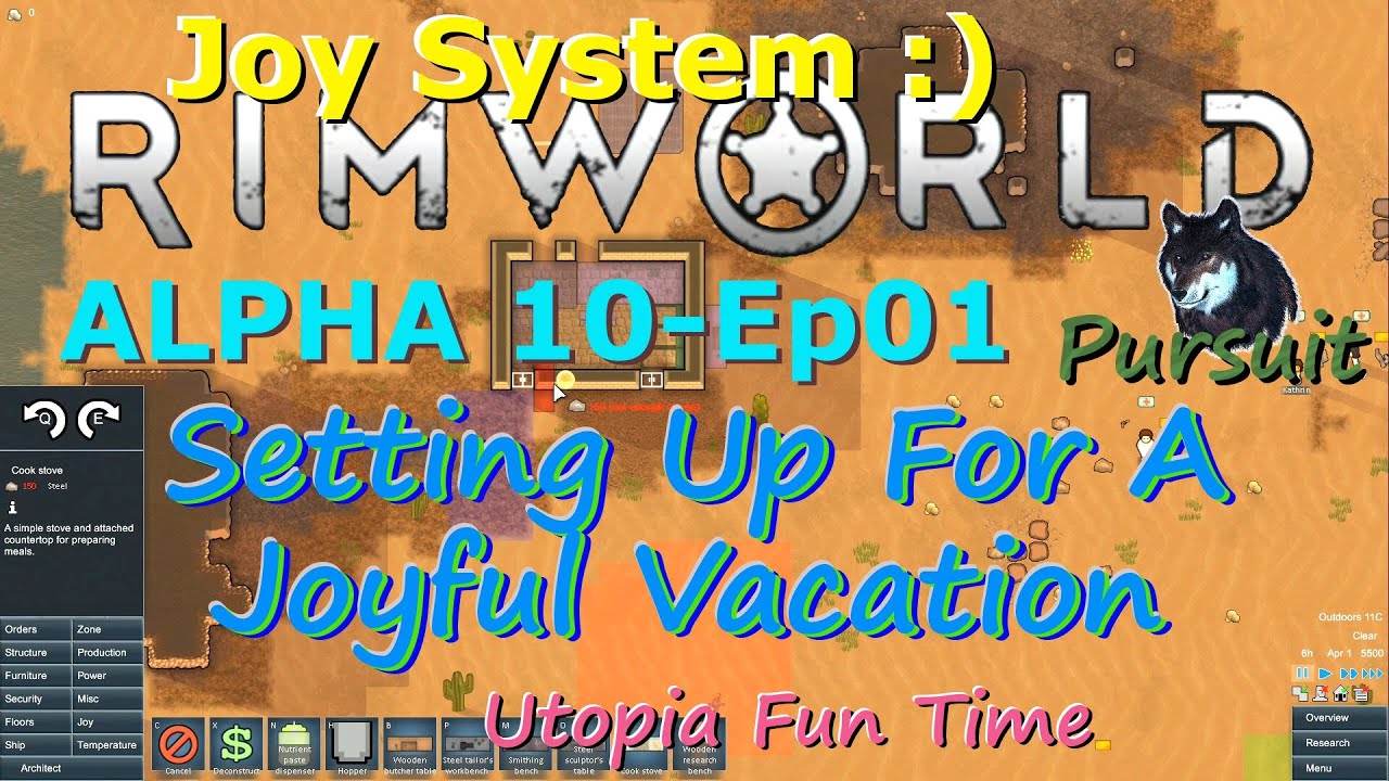 Setting Up For A Joyful Vacation-RimWorld A10 Joy System-Utopia Fun ...