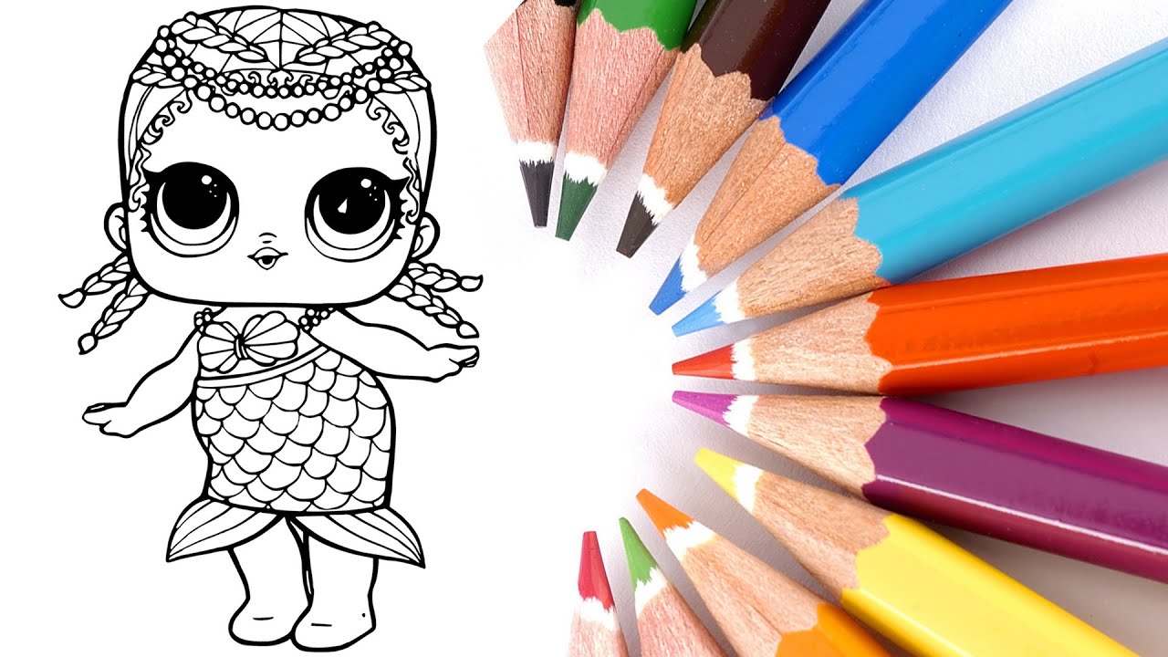 LOL dolls | lol surprise | learn colors | colouring book | winter ...