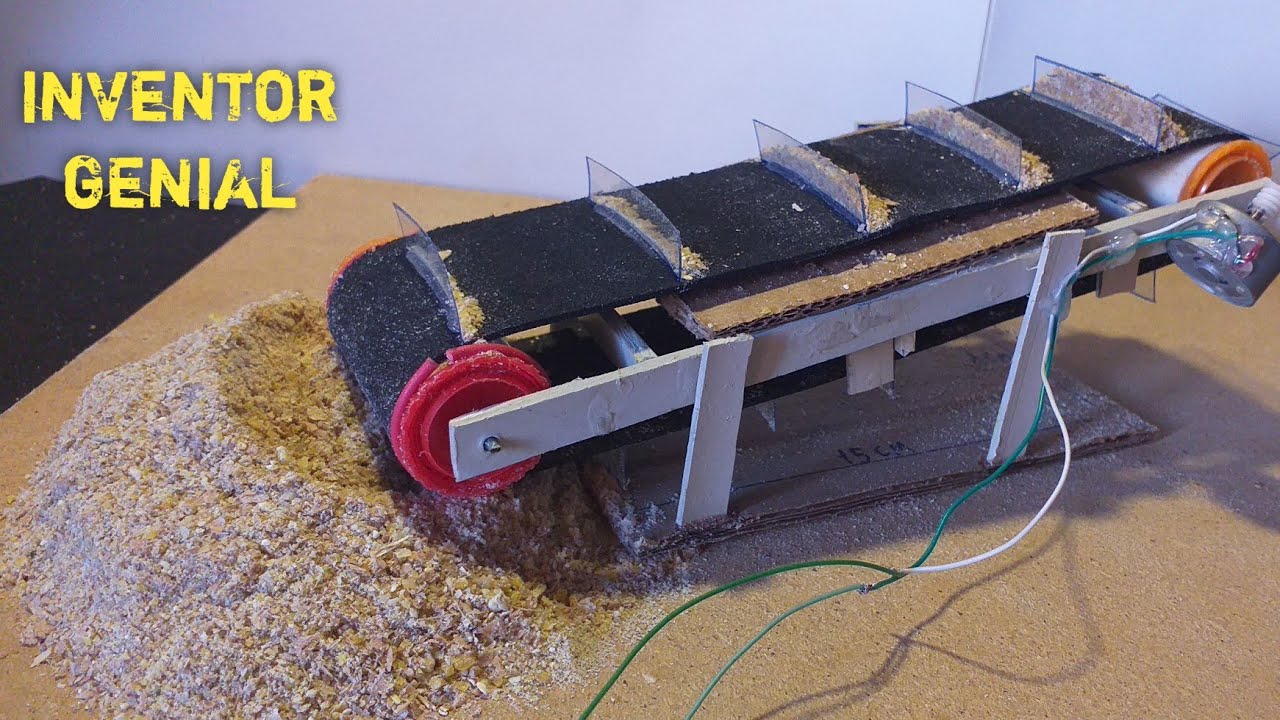 aprenda a fazer uma esteira transportadora em casa de uma forma muinto ...