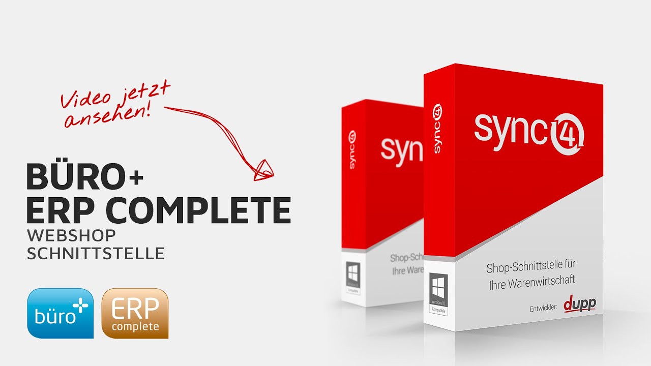 ERP Complete Shop Schnittstelle für Microtech ERP von sync4 - YouTube