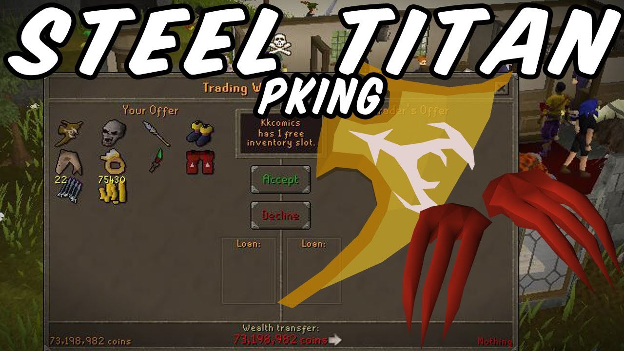 Steel Titan Pking - Arcane AND Dragon Claws PKed - Runescape - YouTube