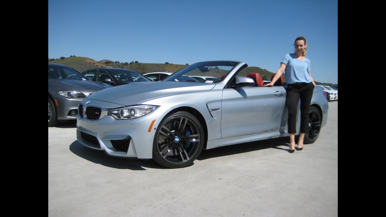 NEW BMW M4 Silverstone / Orange - 19" Black M Wheels - BMW Review - YouTube