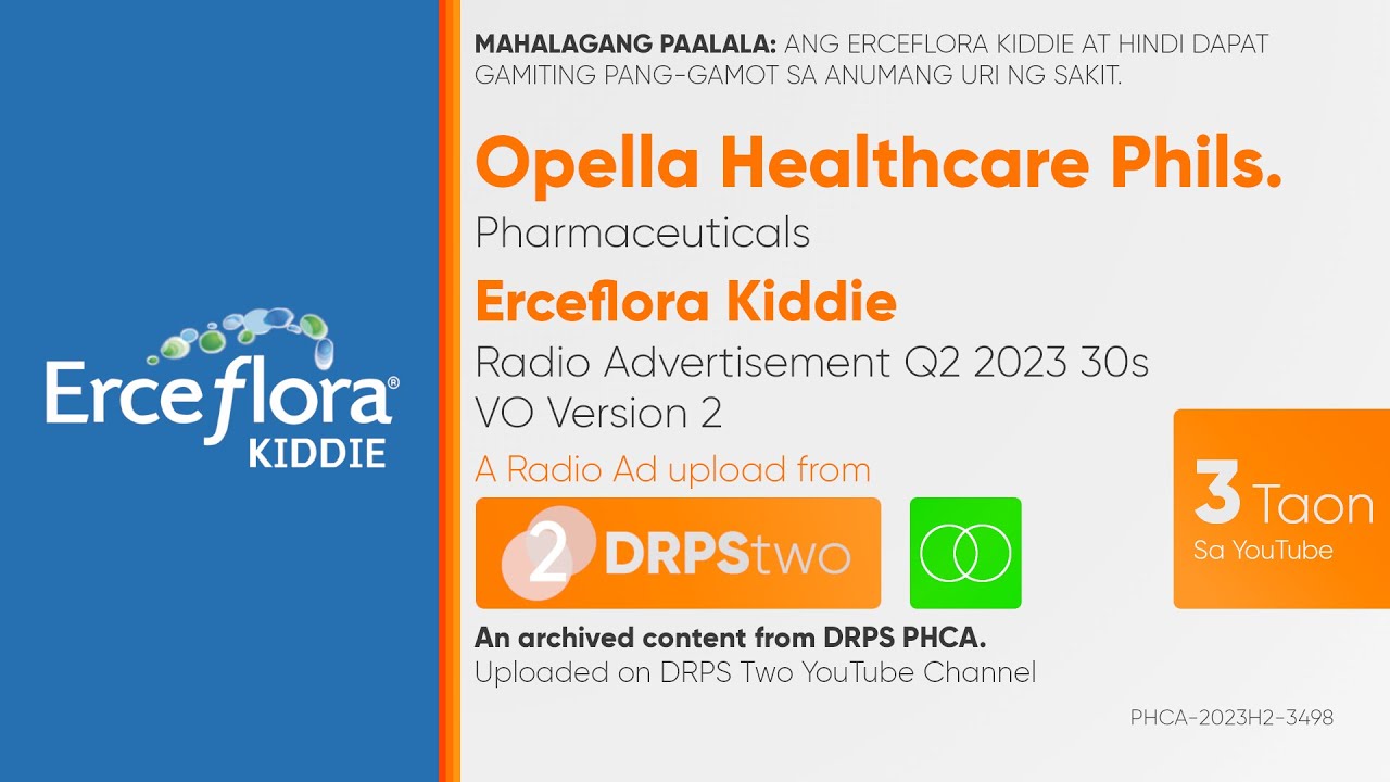 Erceflora Kiddie Radio Ad Q2 2023 30s (Philippines, VO Version 2) - YouTube