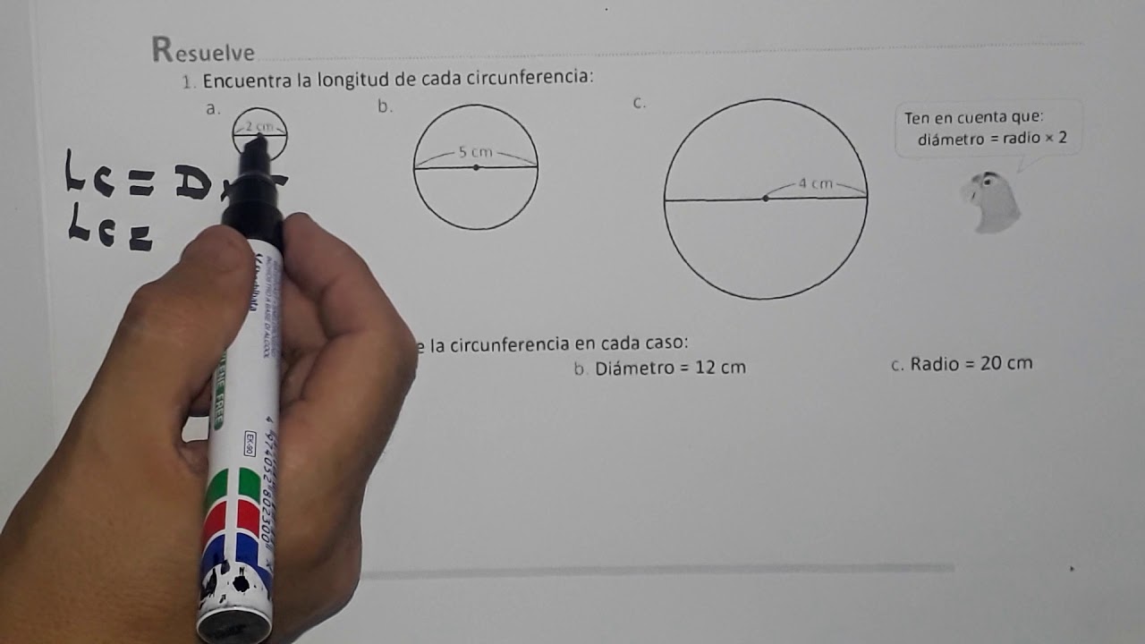 1 3 Cálculo De La Longitud De Una Circunferencia Youtube