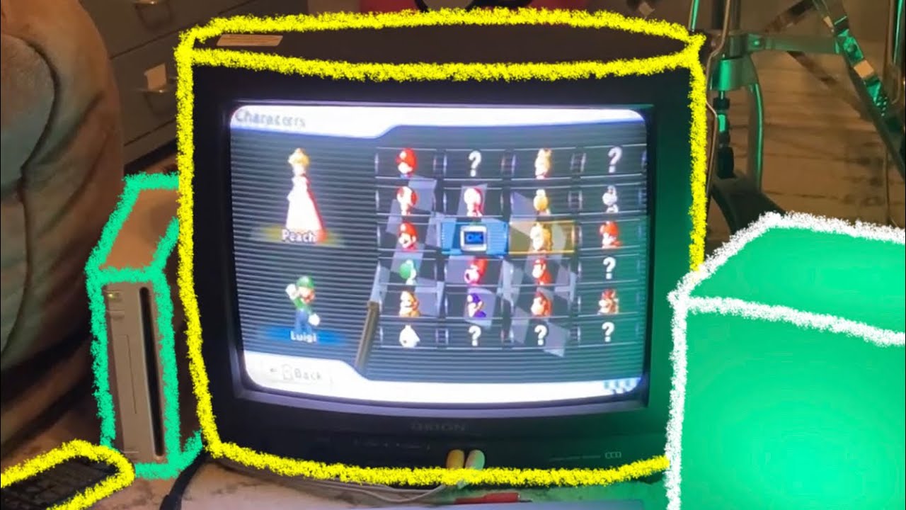 Mario Kart Wii on a CRT TV - YouTube