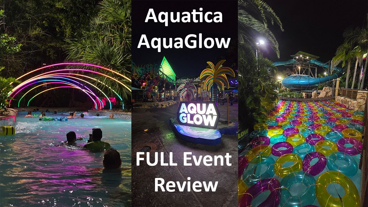 Aquatica's AquaGlow - AMAZING After Hours Event! | FULL Event Experience And Review! - YouTube