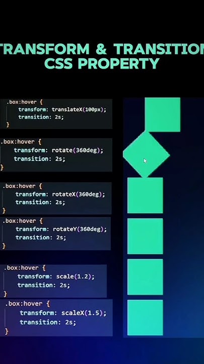 Transform and Transition property #css #transformation - YouTube