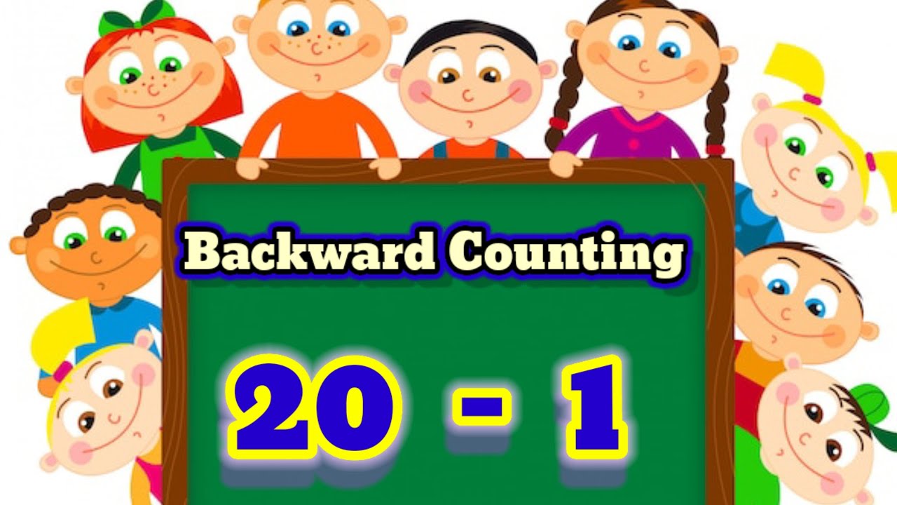 Reverse Counting 20 To 1 Count Down From 20 To 1 Backward Counting 20 To 1 Counting Songs 20 1