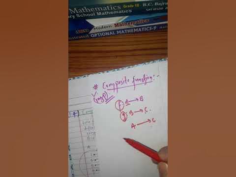 #class 10 maths composite function part-1 basic exercise arrow diagram and ordered pairs - YouTube