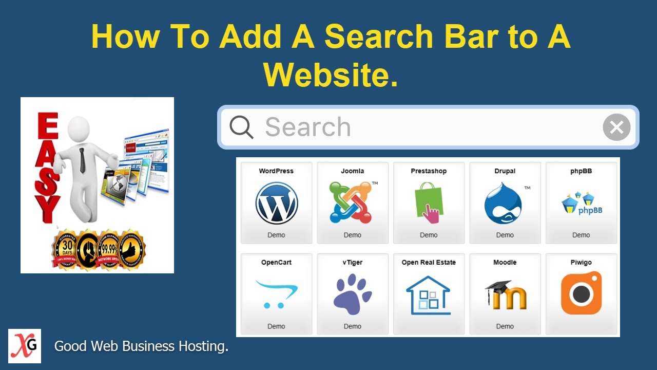 How To Add A Search Bar to A Website. - YouTube