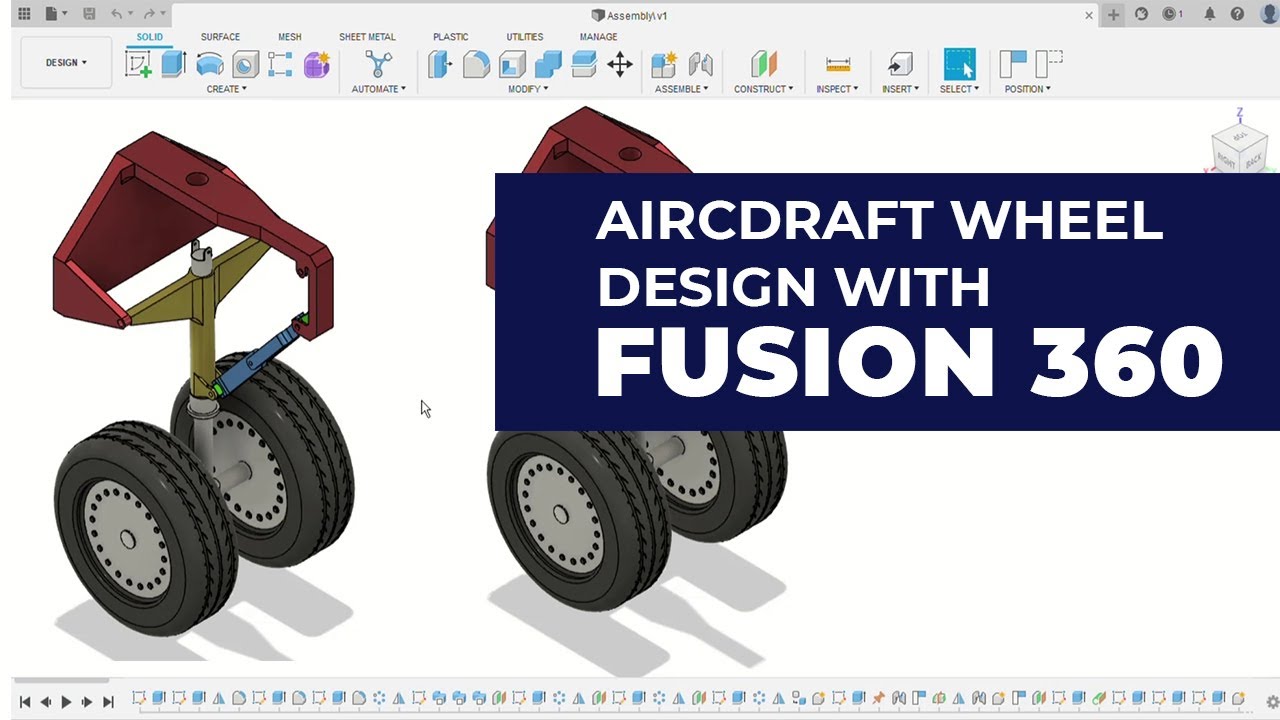 PART 1: Mechanism of a retractable aircraft wheel designed with ...