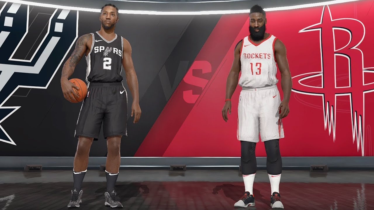 NBA Live 18 - Houston Rockets vs San Antonio Spurs - Gameplay (HD ...