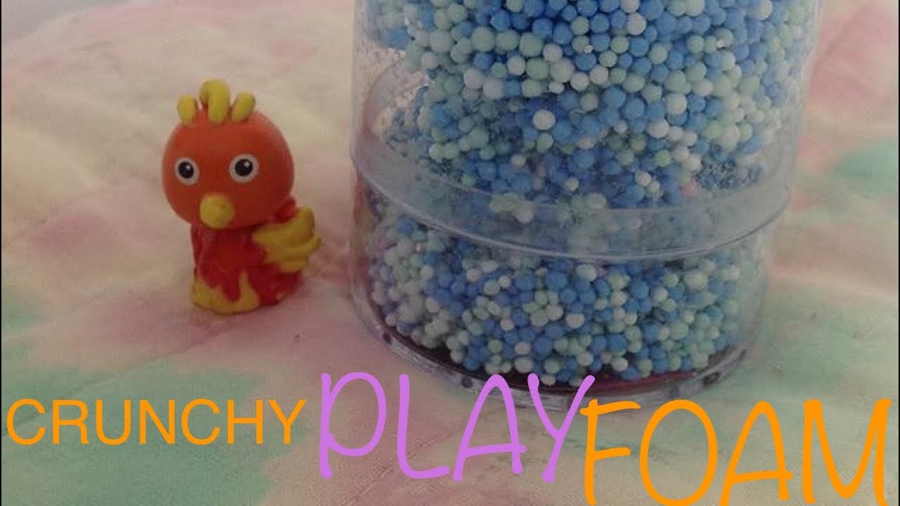Crunchy play foam - YouTube