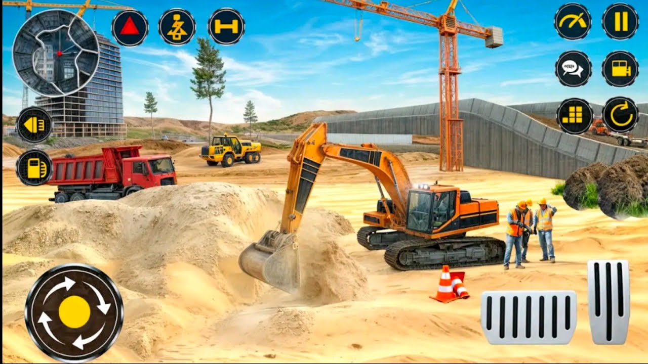 Heavy Excavator Simulator PRo -3D heavy crane driving simulator game ...