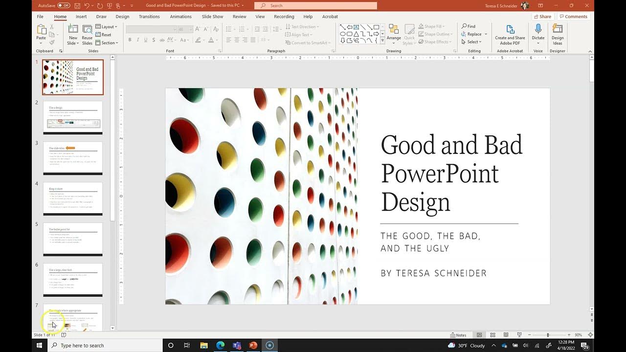 Good and Bad PowerPoint Design - YouTube