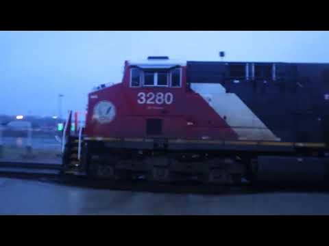CN 3280 & CN 2866 Leading A Manifest Freight Train Eastbound Battle Creek Michigan 12/1/23 - YouTube