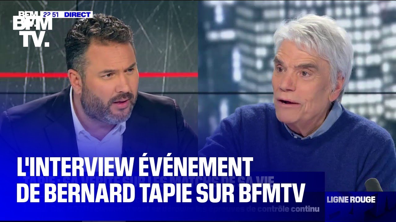 L’interview événement de Bernard Tapie sur BFMTV - YouTube