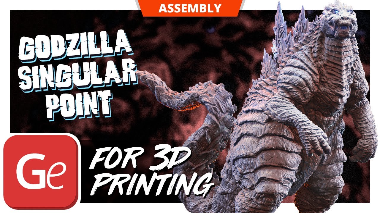Godzilla Singular Point 3D Printing Figurine| Assembly by Gambody - YouTube