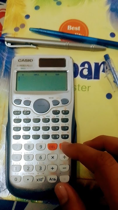 Dicemal to binary conversation using calculator Casio scientific # ...