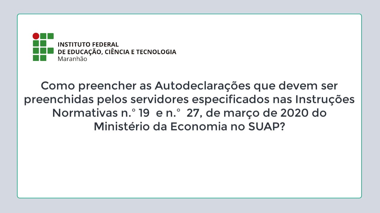 Como preencher as Autodeclarações no SUAP? - YouTube