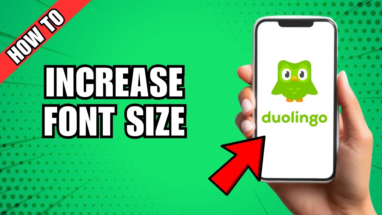 How to Increase Font Size on Duolingo App - YouTube