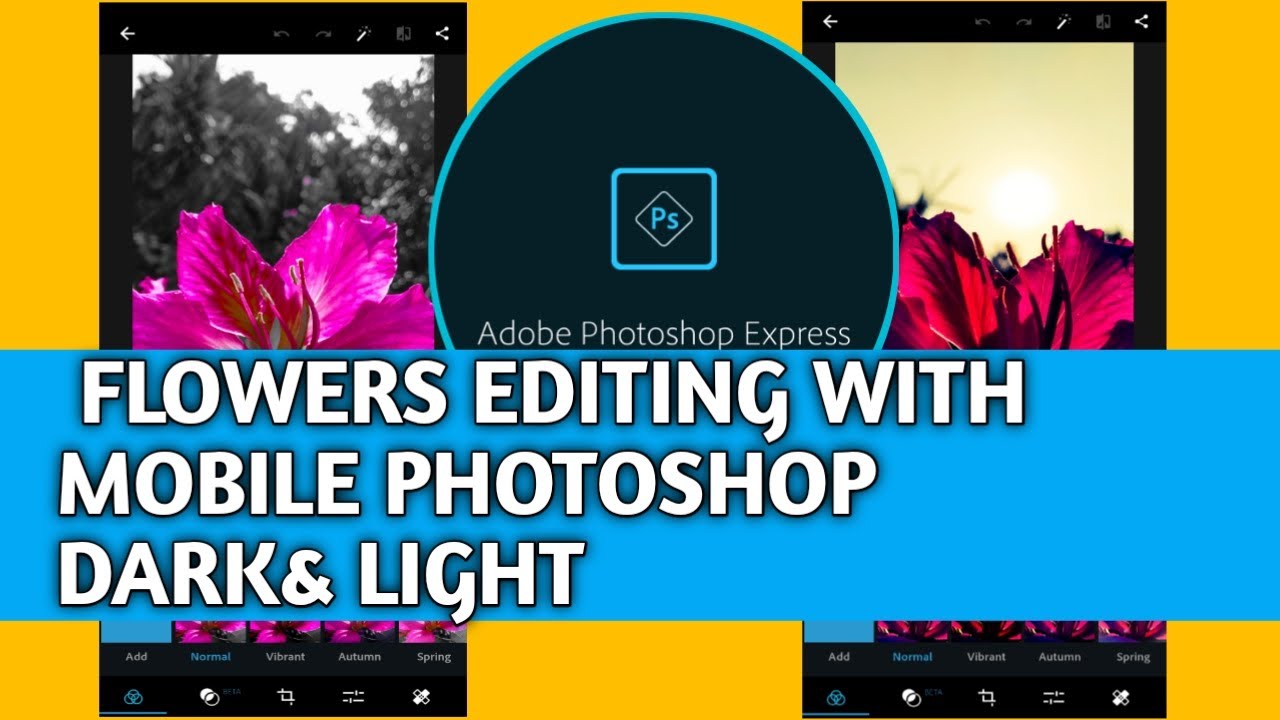 ANDROID MOBILE PHOTOSHOP EDIT FOR FLOWERS HOW TO?? - YouTube