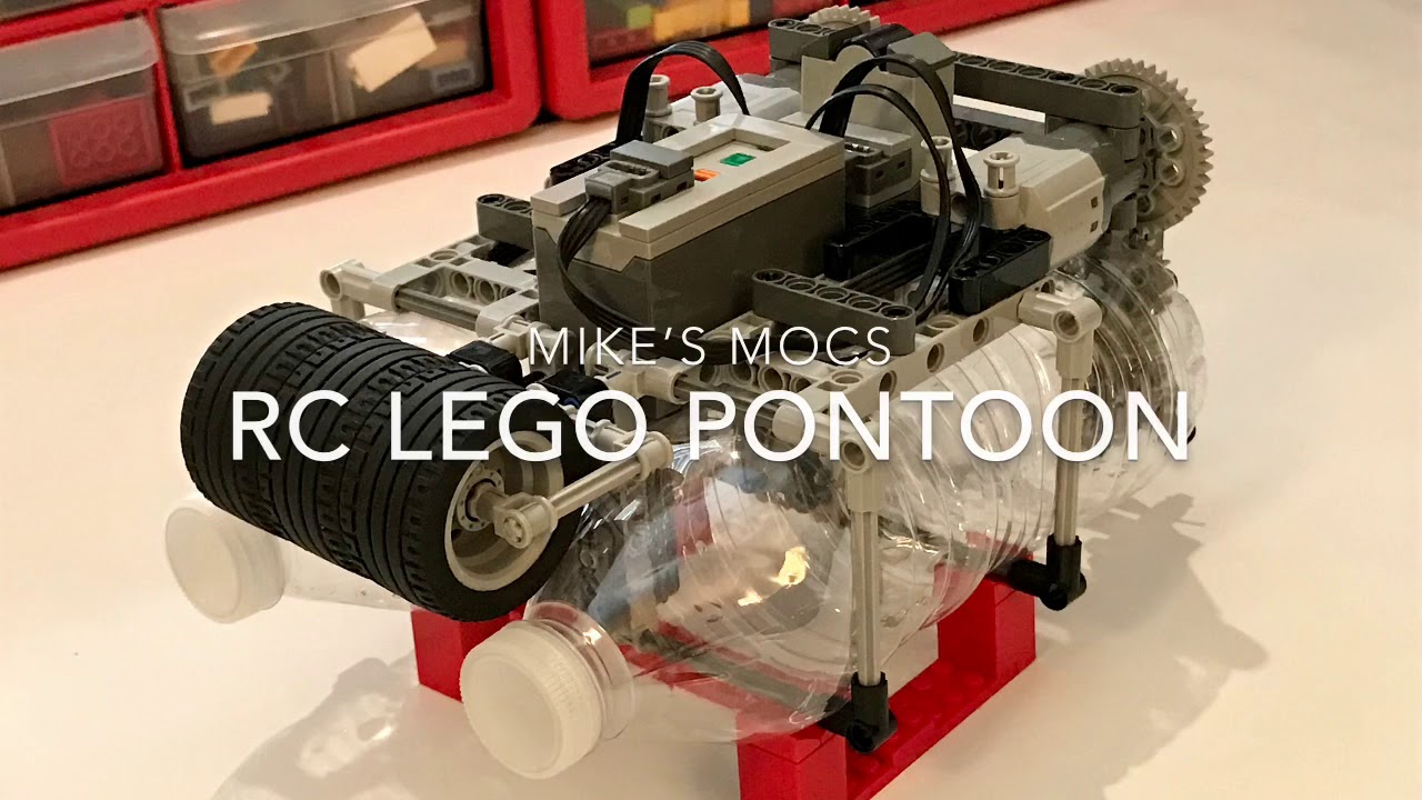 LEGO RC Pontoon Boat - YouTube