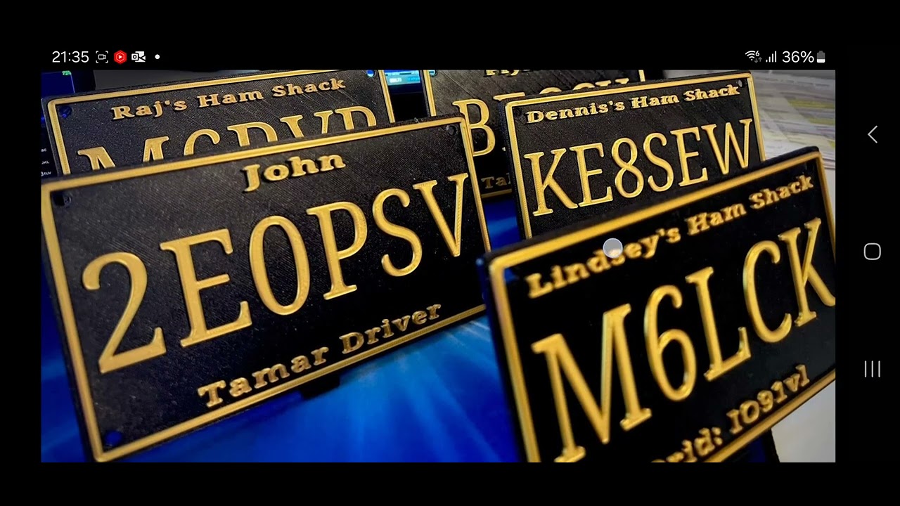 Custom Ham Radio Plaques - YouTube