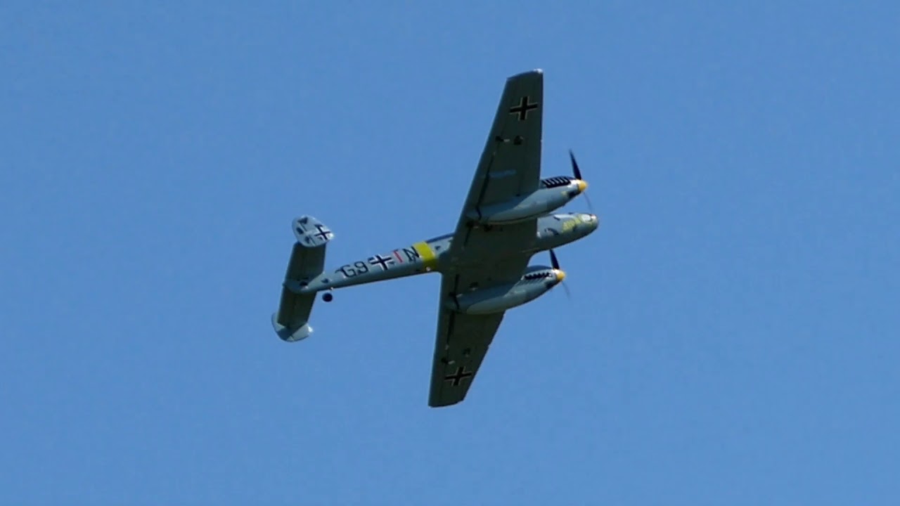 Gary's Dynam 1500mm Messerschmitt Bf-110 RC Plane - YouTube