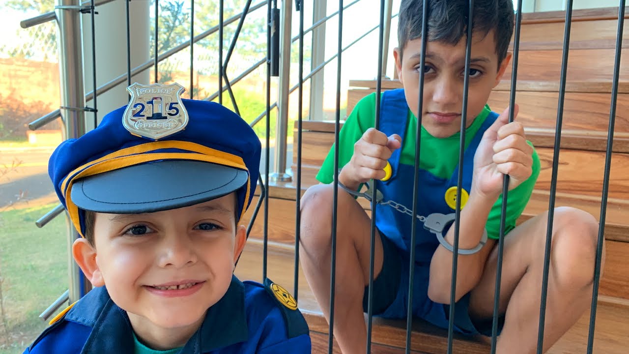 Pretend Play Police Kids Toys - YouTube