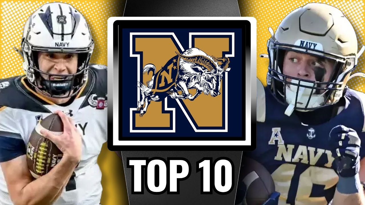 Navy Midshipmen TOP 10 Football Players for 2025 - YouTube