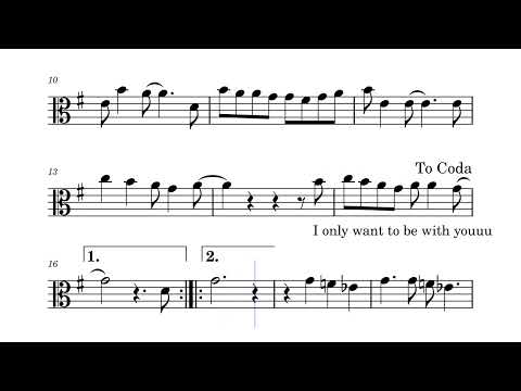 I Only Want to Be with You – Mike Hawkers, Ivor Raymonde (viola sheet ...