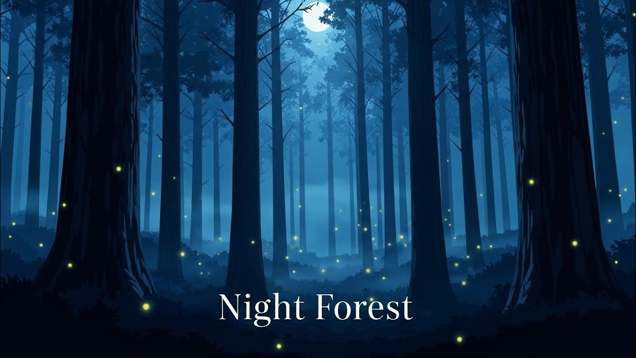 Forest Night Ambience –1 Hour Seamless Loop for Relaxation & Deep Sleep ...
