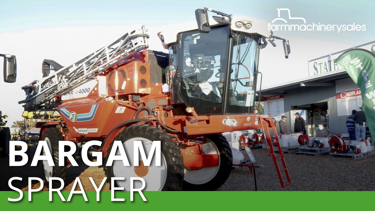 Bargam self propelled sprayers touch down at AgQuip 2019 - YouTube