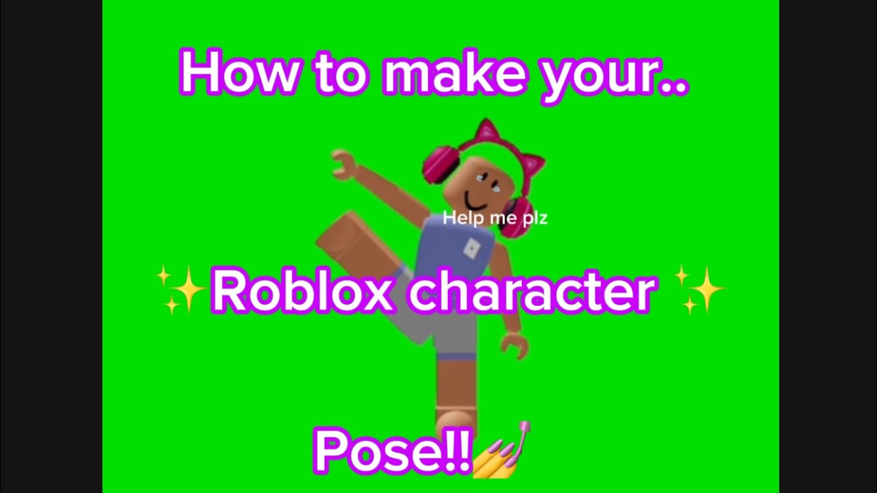 How to make your Roblox character pose - YouTube