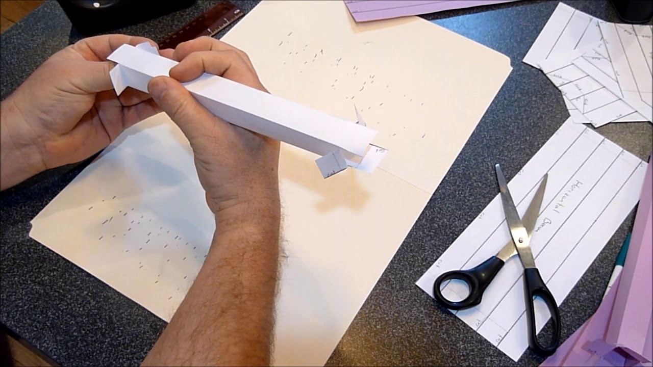 How to Attach Horizontal Paper Beams - YouTube