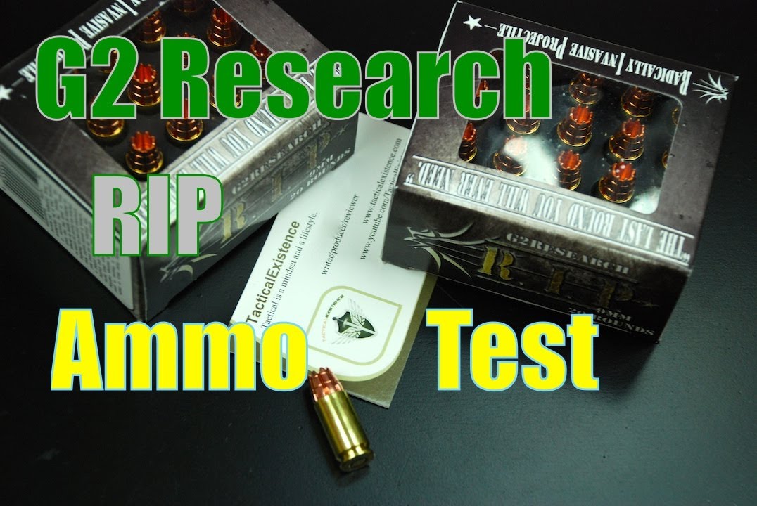G2 Research R I P 9mm Ammo Test - YouTube