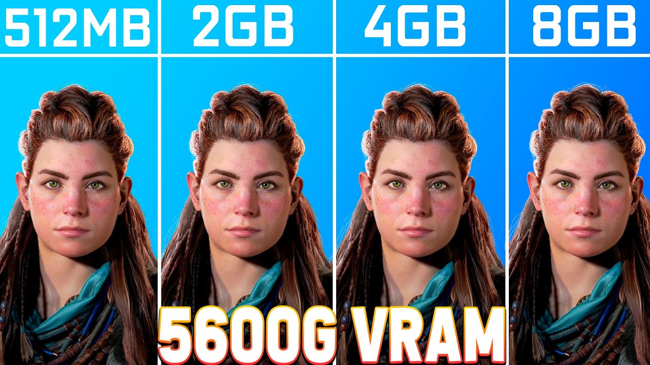 Ryzen 5 5600G APU : 512MB vs 2GB vs 4GB vs 8GB VRAM Comparison - YouTube