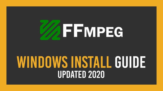 How To Install Ffmpeg On Windows 10 Youtube