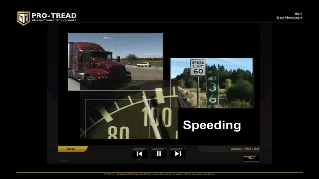 Speed Management for Truckers - YouTube