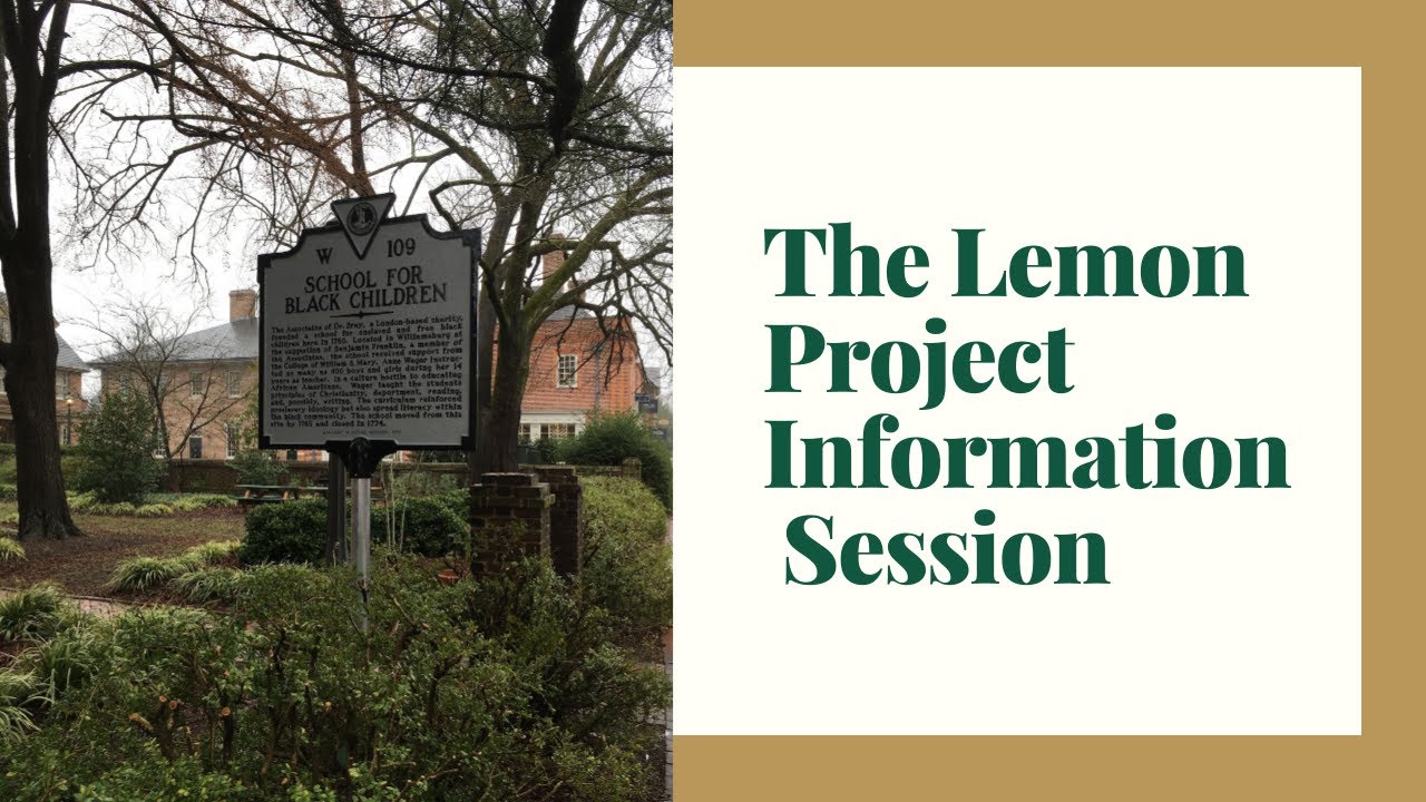 The Lemon Project Information Session - YouTube