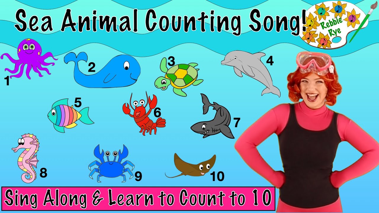 Sea Animal Counting Song by Rebbie Rye - YouTube